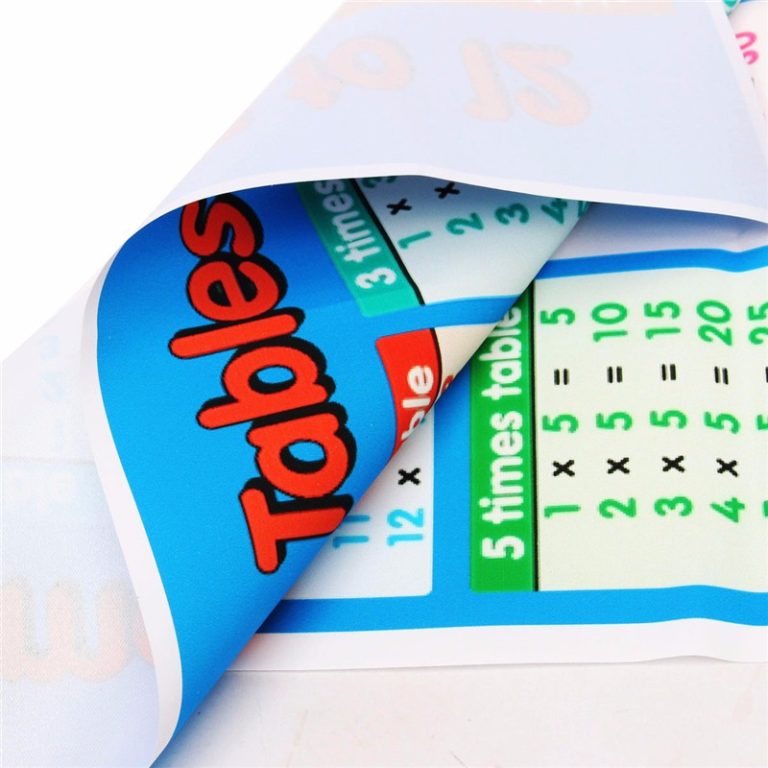 Kids Educational Times Tables Math Wall Chart For School Or Office ...