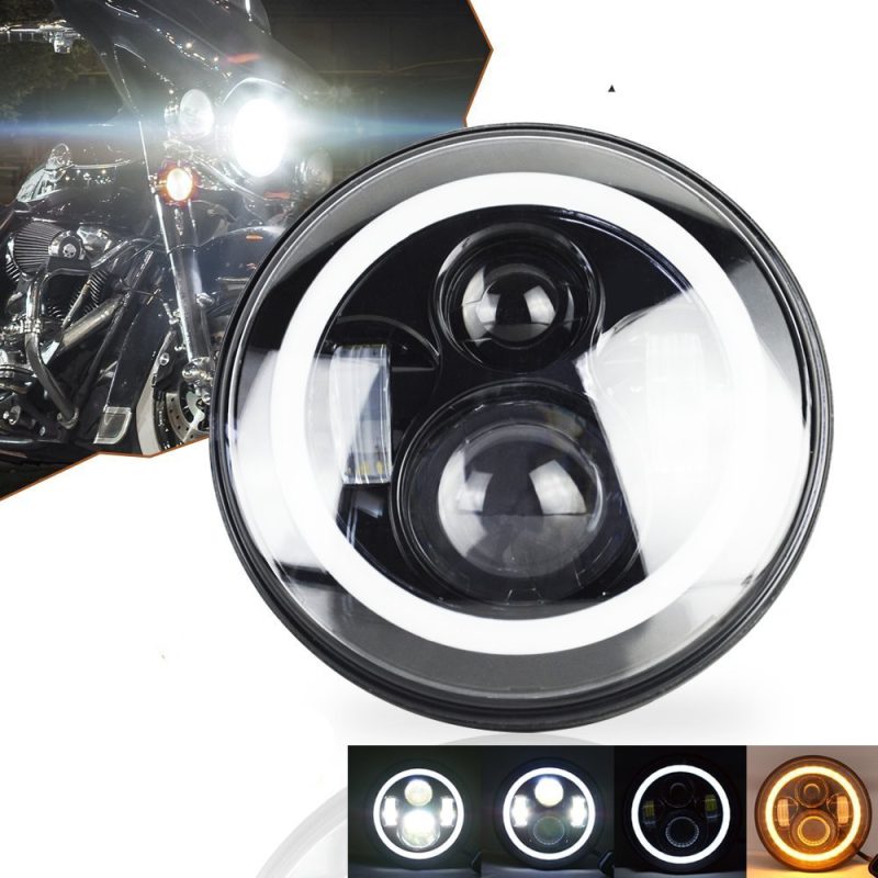 7inch Universal Led Motorcycle Headlight For Bmw Honda Cafe Racer ...