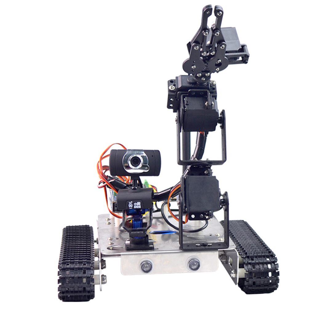 Raspberry Pi 3b Programmable Diy Robot Tank With Wifi Bluetooth Arm ...